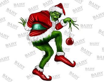 Grinch Tip Toe Png - Etsy