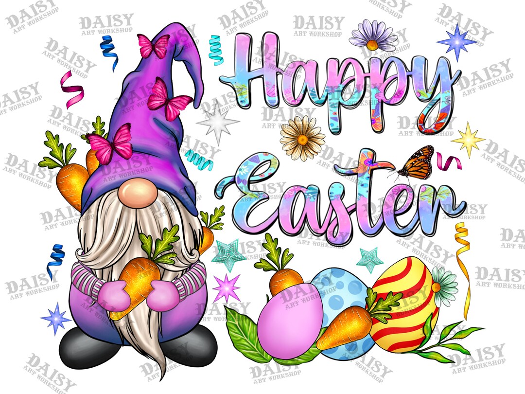 Happy Easter Gnomes Png Sublimation Design, Easter Day Png, Easter ...