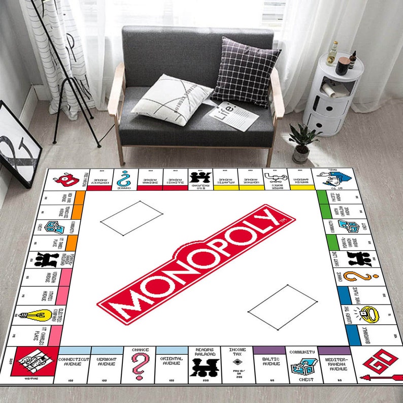 Monopoly Rug Game Rug Board Game Rug Gaming Rug Game Cards - Etsy