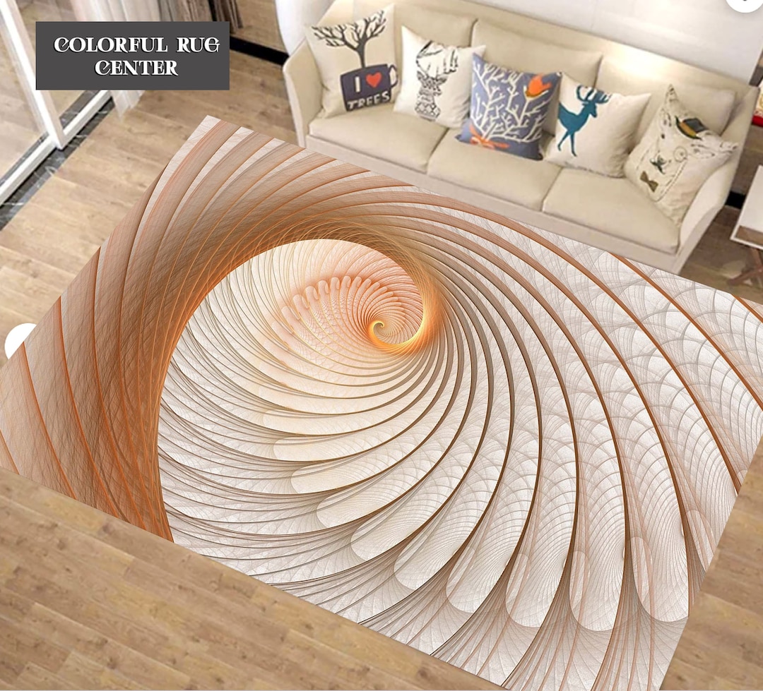 Optical Illusion Rug, Illusion Rug, Optical Illusion, Rectangular ...