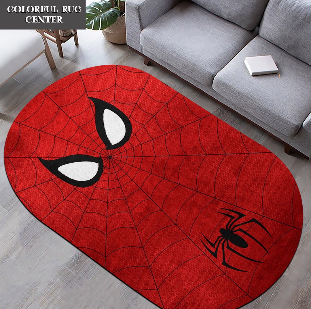 Spiderman Rug, Spider Man Rug, Kids Room Rug, Gift for Him, Popular Rug ...