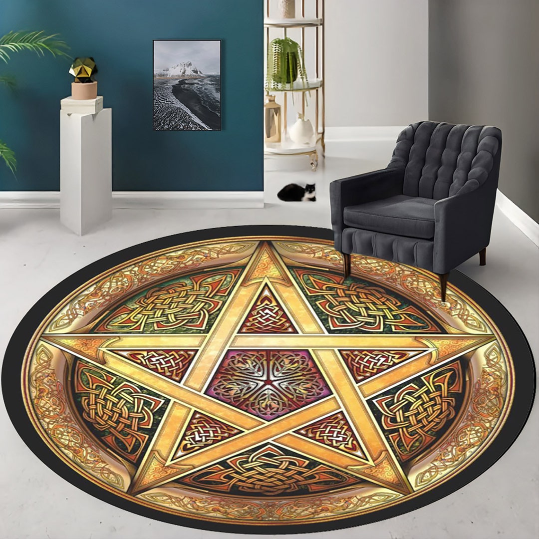 Supernatural Rug, Pentacle Symbol Rug, Devil's Trap Rug, Pentagram ...