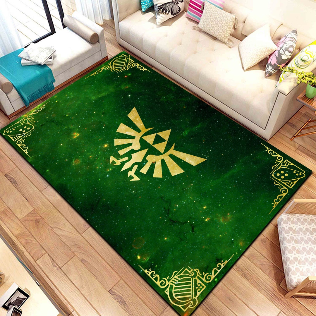 Legend of Zelda Rug Game Room Rug Zelda Rug Gamer Rug Area - Etsy