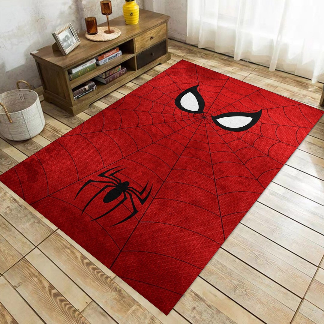 Spiderman Rug, Spider Man Rug, Kids Room Rug, Gift for Him, Popular Rug ...