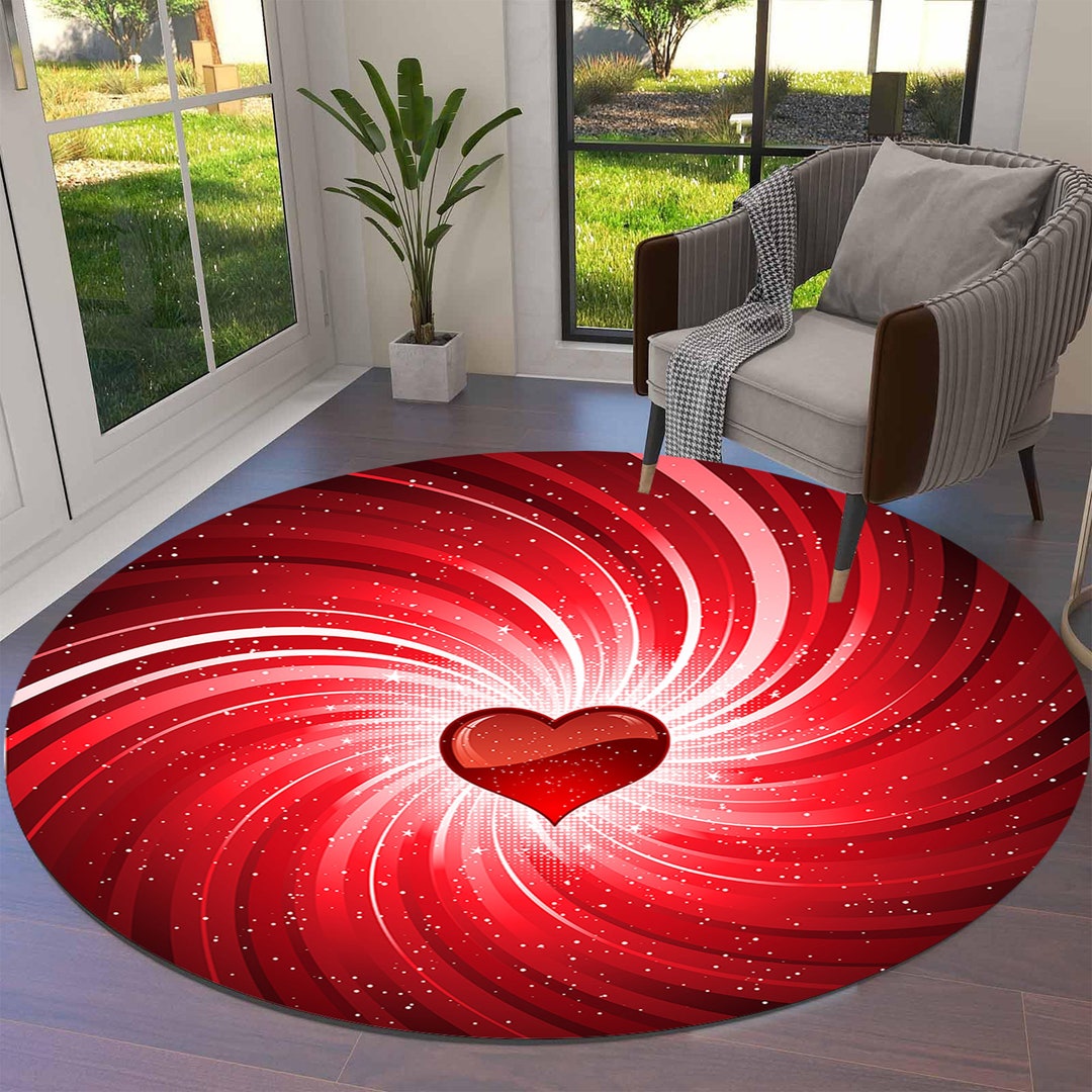 Heart Rug, Love Rug, Gift for Her, Custom Rug, Gift for Valentine ...
