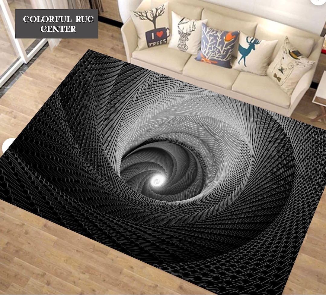 Optical Illusion Rug, Illusion Rug, Optical Illusion, Rectangular ...