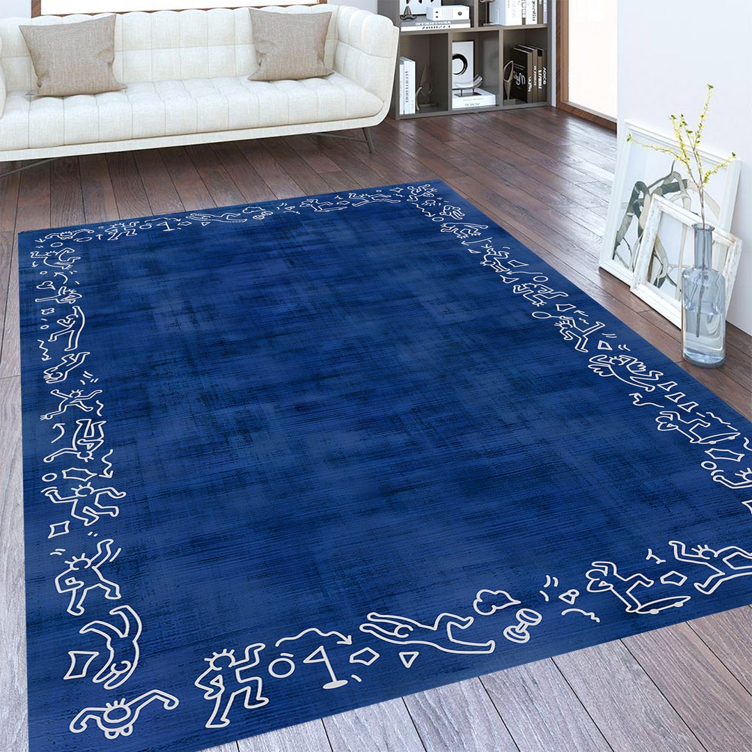Keith Haring Doodle,keith Haring Rug,dancingman Rug,haring Print Rug ...