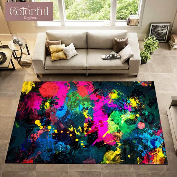 Colorful Rug - Etsy