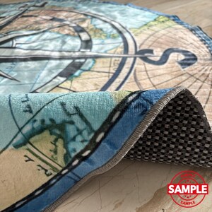 Pentacle Symbol Rug, Devil's Trap Rug, Pentagram Patterned Rug ...