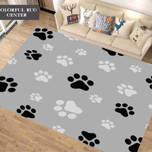Paw Rug, Animal Decor, Pet Foot Rug, Kids Room Rug, Area Rug, Pet Paw ...