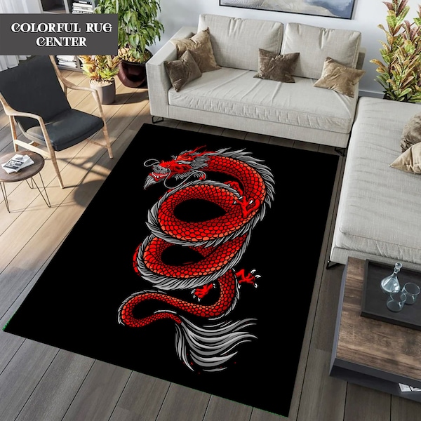 Dragon Area Rug - Etsy