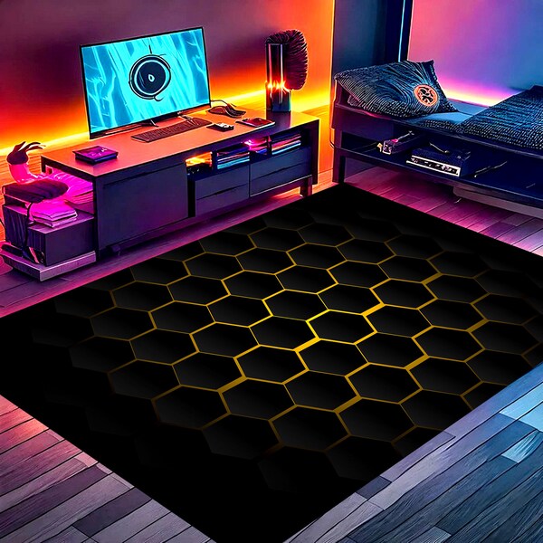 Hexagonal Rug - Etsy