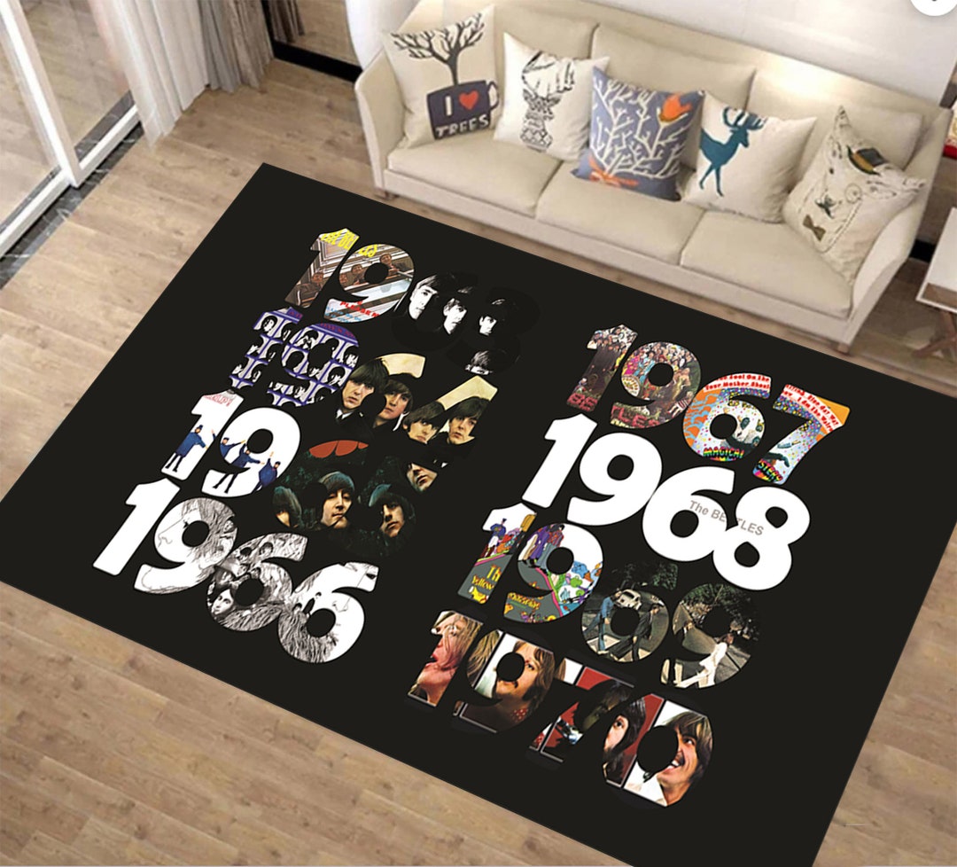 The Beatles Rug, the Beatles Gift, Music Rug, Area Rug, Home Decor Rug ...