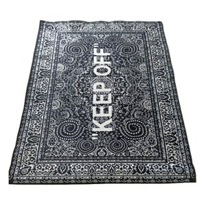 Black White Keep Off, Keep off Rug, Keep off Design, Home Decoration ...