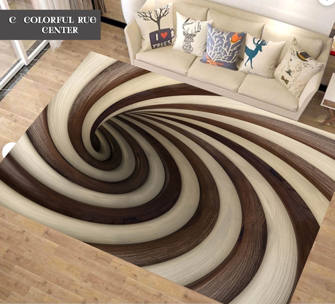 Optical Illusion Rug, Illusion Rug, Optical Illusion, Rectangular ...