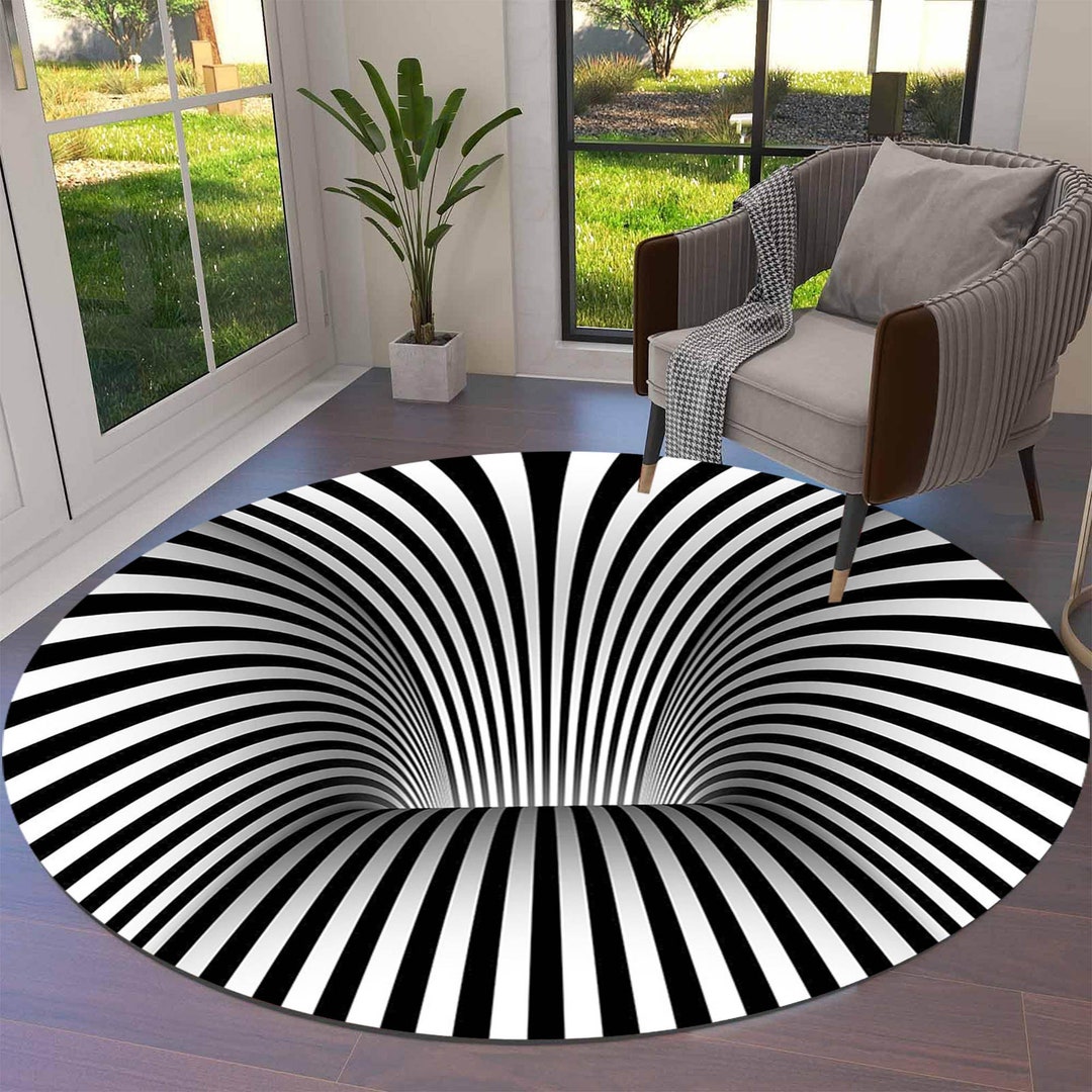 Optical Illusion Rug, Illusion Rug, Optical Illusion, Vortex Illusion ...