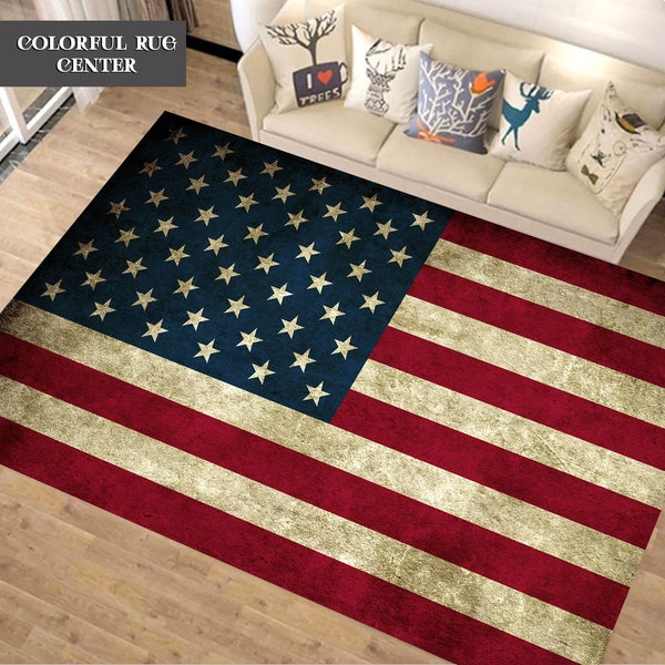 American Flag Area Rug - Etsy