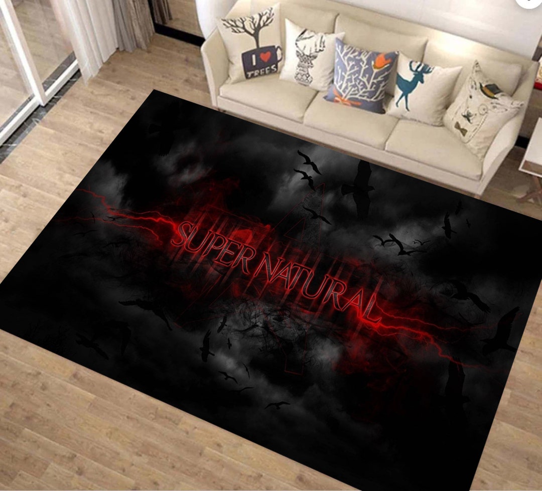 Supernatural Rug,supernatural Symbol Rug,devil's Trap Rug,pentagram ...