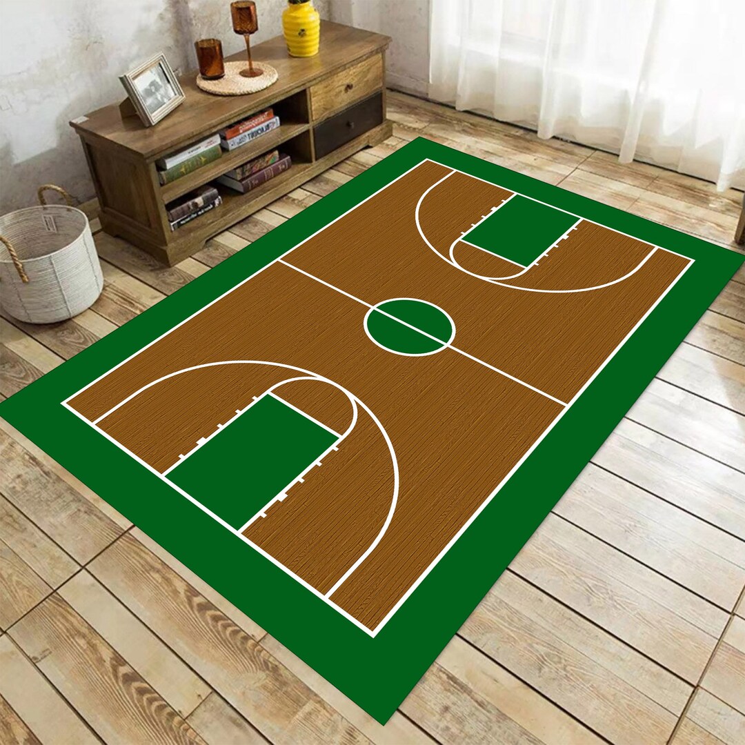 Basketball Court Rug Basketball Rug Sport Rug Area Rug - Etsy