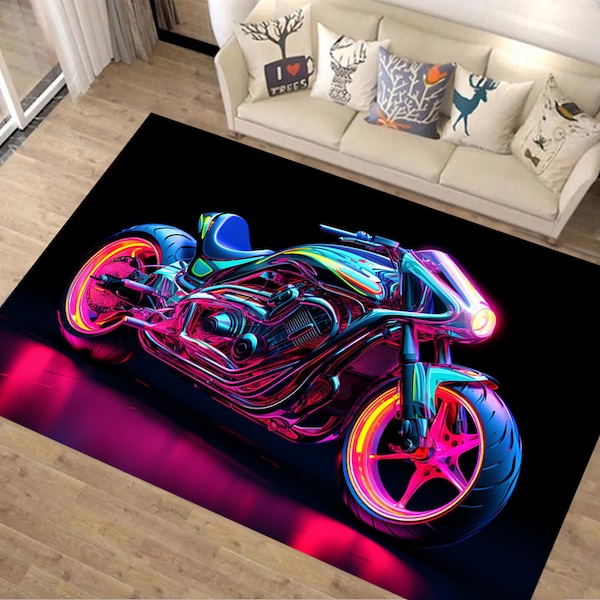 Motorcycle Rug - Etsy