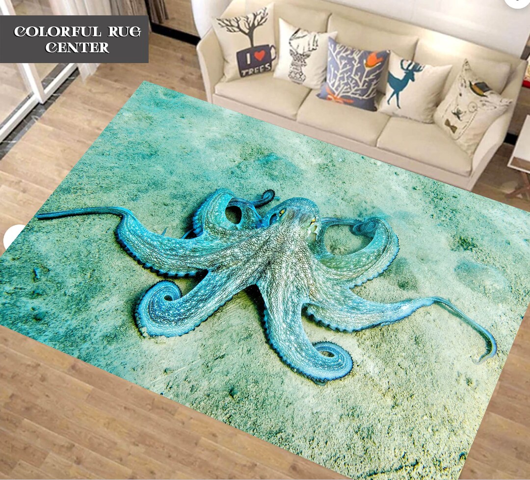 Octopus Pattern, Octopus Rug, Octopus Design, Animals Rug, Decorative ...