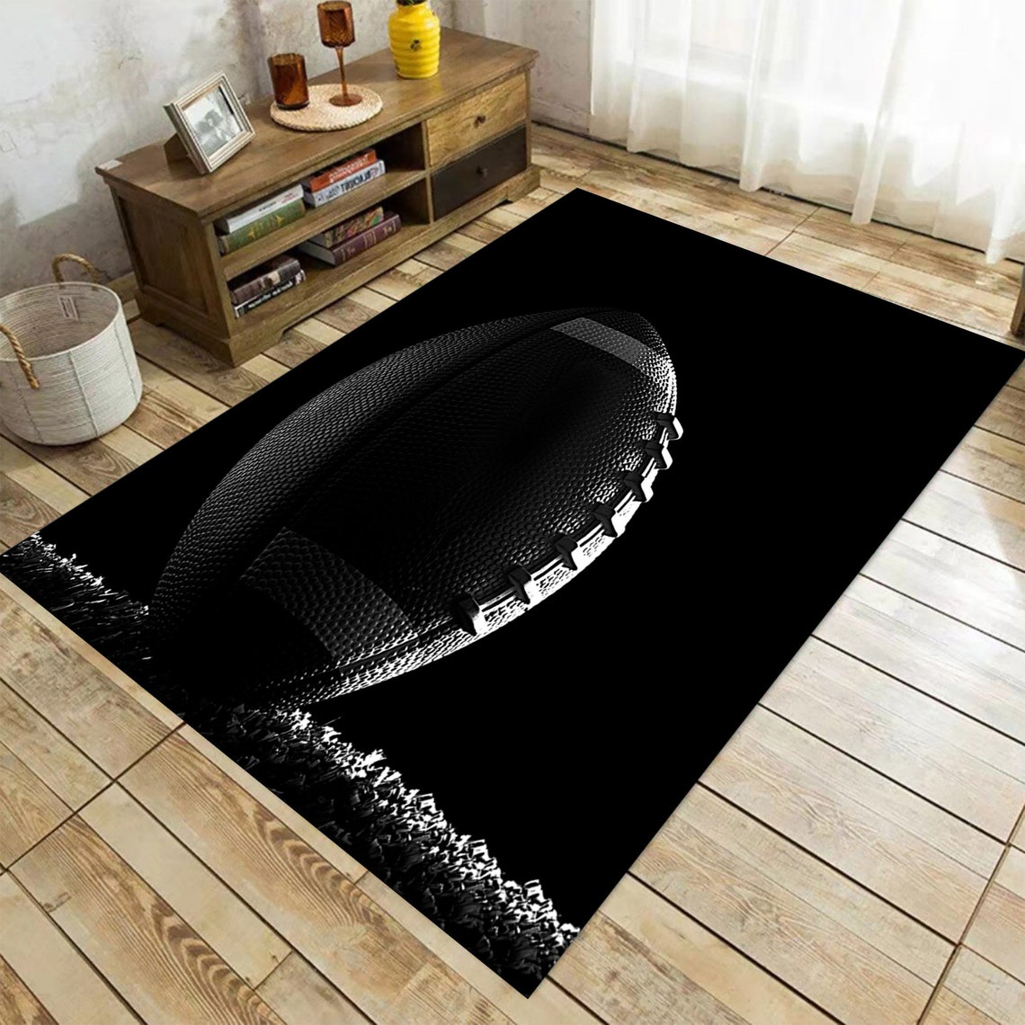 American Football Rug American Soccer Ball Gift for Him - Etsy