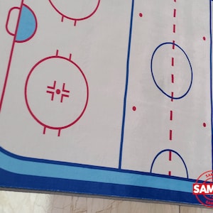 Hockey Rug, Hockey Field Rug, Gift for Him, Kids Room Rug, Sport Rug ...
