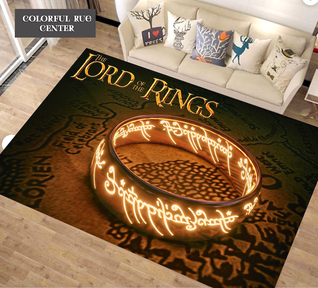 Lord of Rings, Lord of Rings Rug, Lord of Rings Gift, Lord of the Rings ...