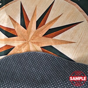 Compass Rose Rug,compass Pattern,round Compass Rug,nautical Rug ...