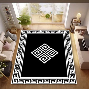 Greek Pattern Rug,greek Key Pattern Rug,greek Motifs Rug,greek Decor ...
