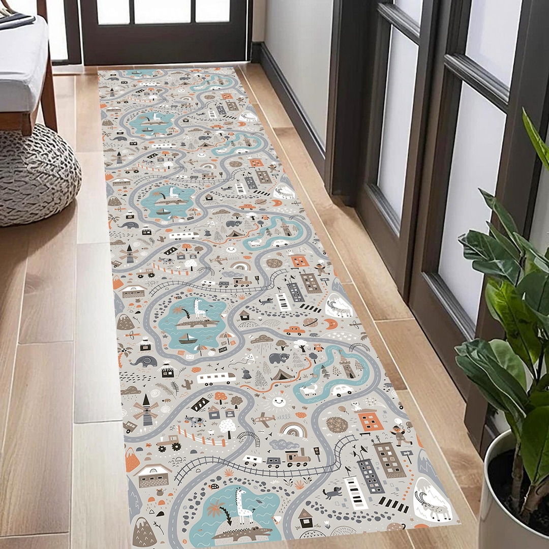 Road Rug,car City Rug,traffic Rug,children Play Rug,traffic Rug,car ...