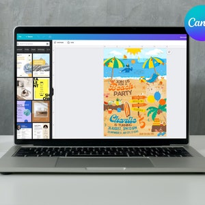 Beach Party Birthday Invitation | Personalized by US or Instant ...