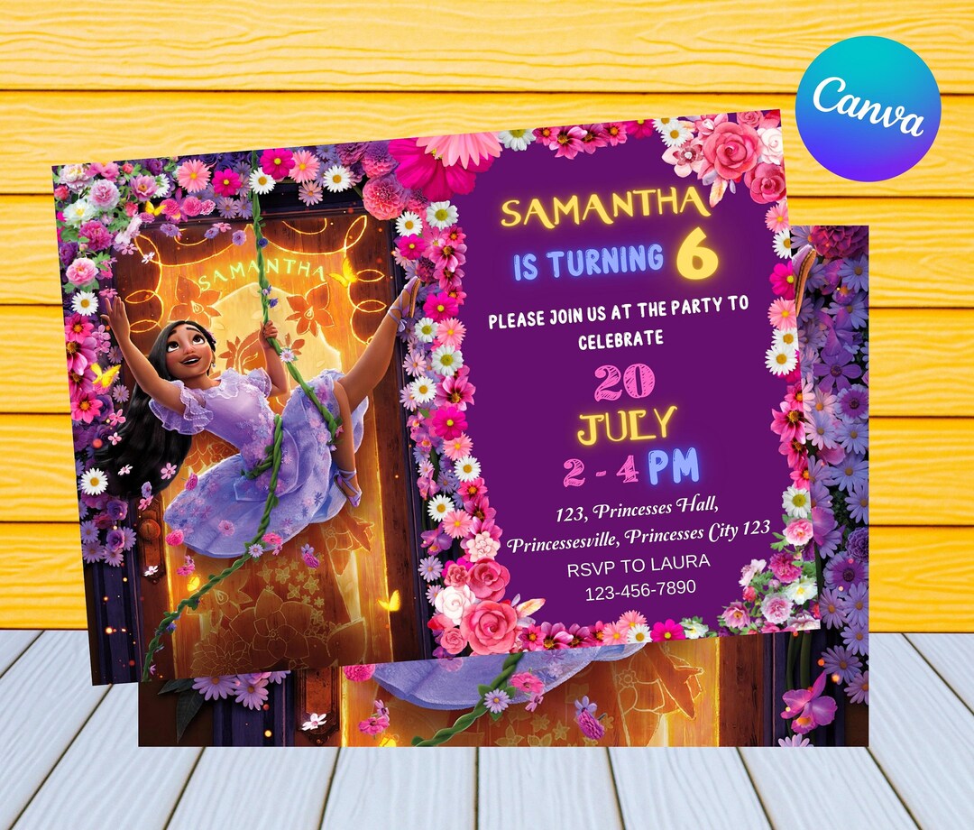 Encanto Birthday Invitation | Kids Birthday Invitation | Editable ...