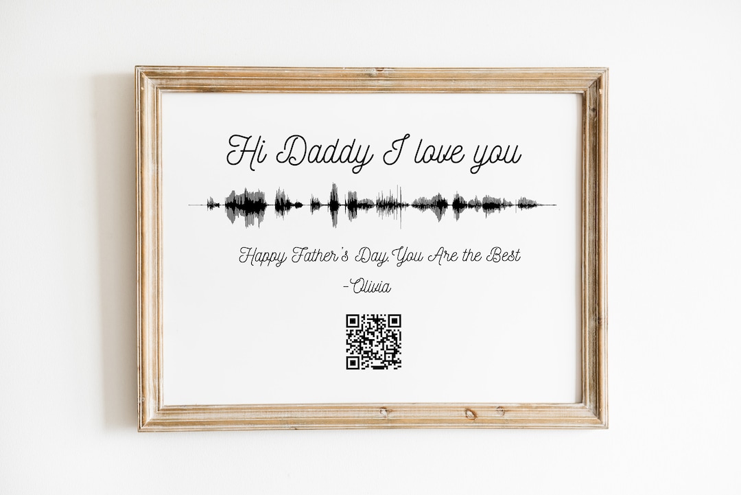 Voice Recording Gift, Personalized Soundwave Art Print, Memorial Gift ...