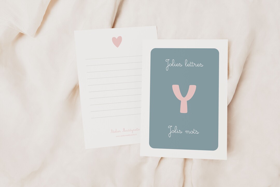 Alphabet Letter Postcard Correspondence Card New Card - Etsy