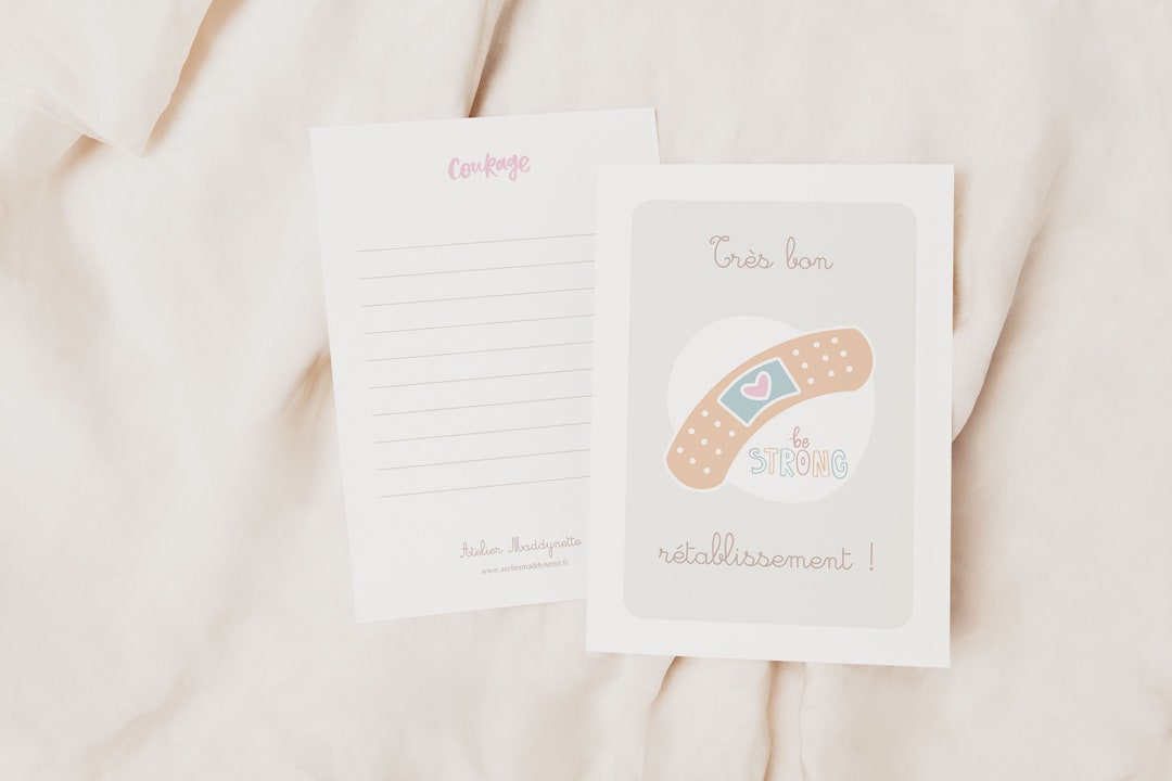 Greeting Card Get Well, Rest, Good Vibes, Health - Etsy