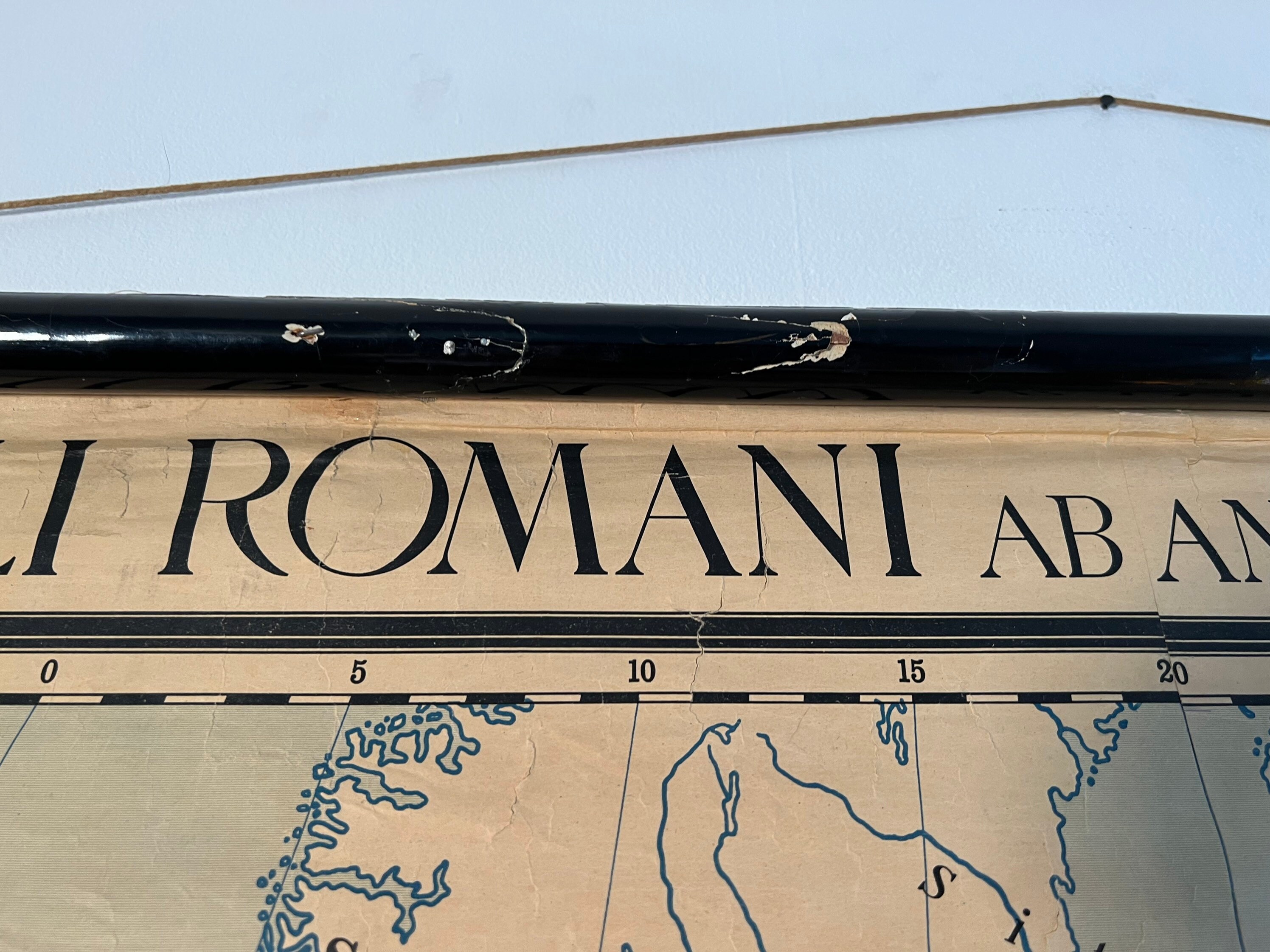 Antique Pull Down Map of the Roman Empire (1937) / Very Rare Item. - Etsy