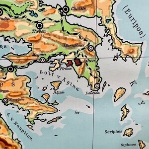 Large Antique Pull Down Map of the Balkan Peninsula (1960’s) / Rare ...