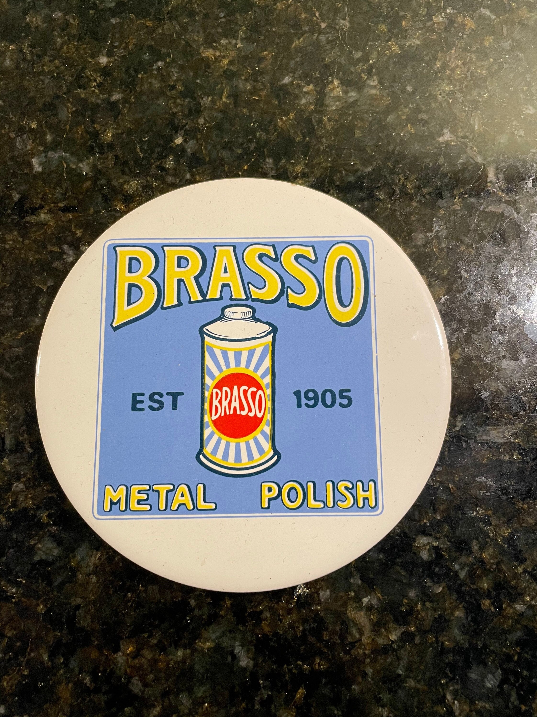 Vintage Brasso Advertising Pot Stand Trivet - Etsy UK