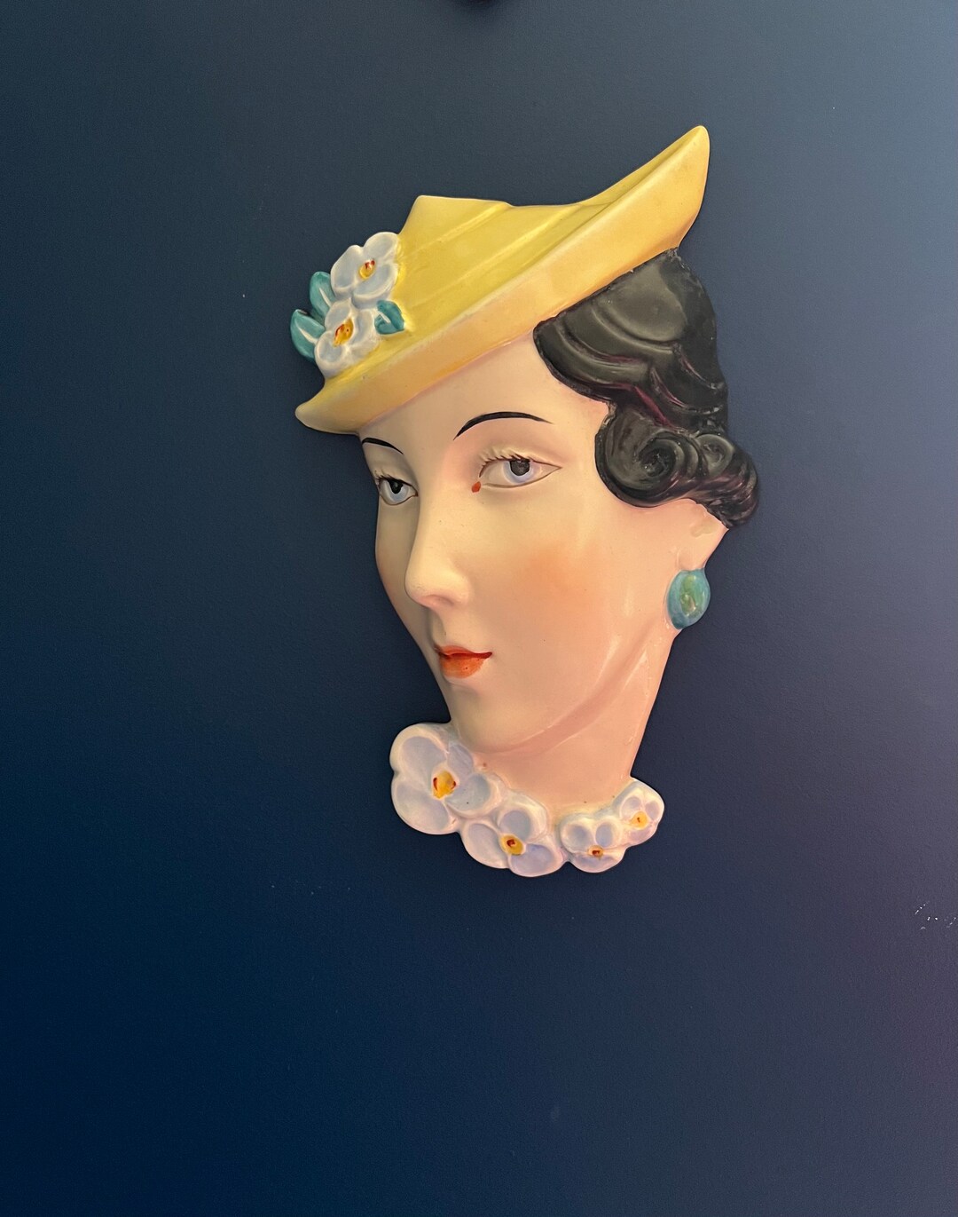 Antique Art Deco Wall Mask by Royal Dux Very Rare - Etsy UK
