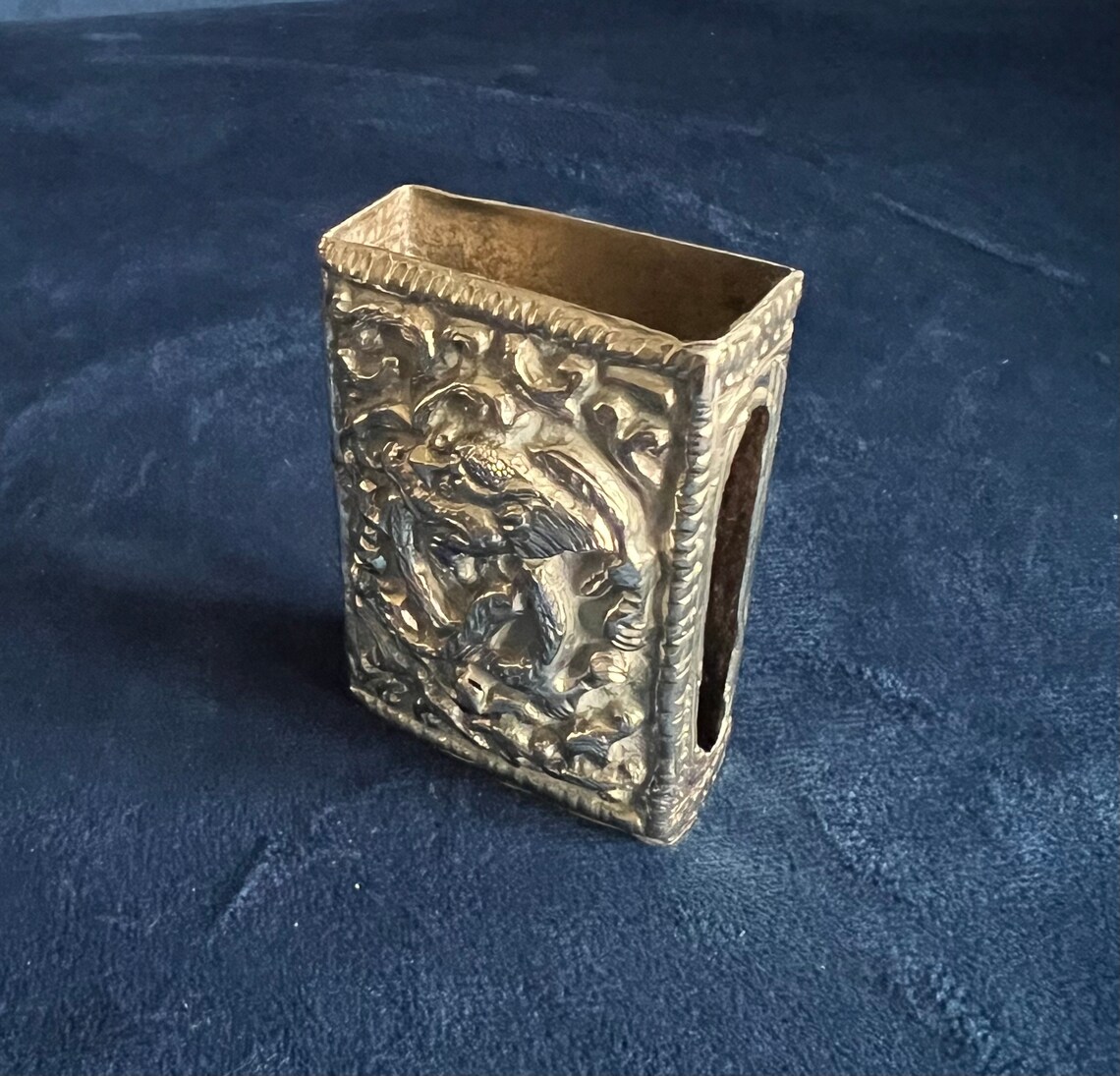 Antique Indian Silver Matchbox Cover - Etsy