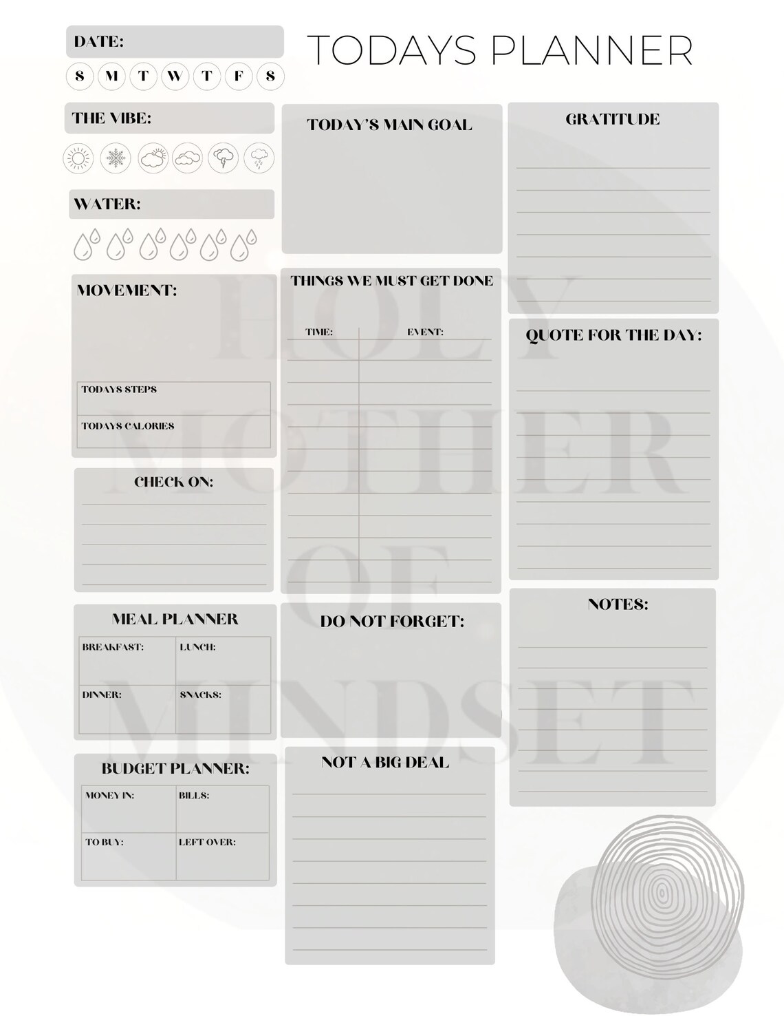 Minimalistic Daily Habit Tracker Printable/everyday Habit - Etsy