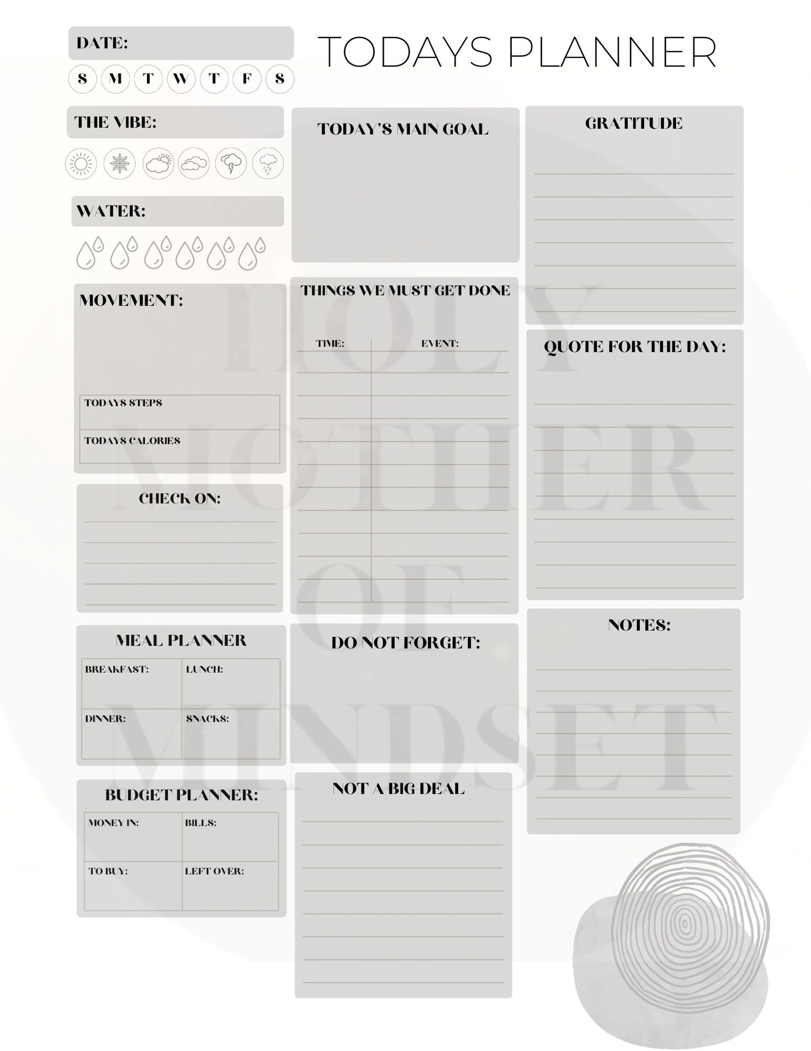 Minimalistic Daily Habit Tracker Printable/everyday Habit - Etsy