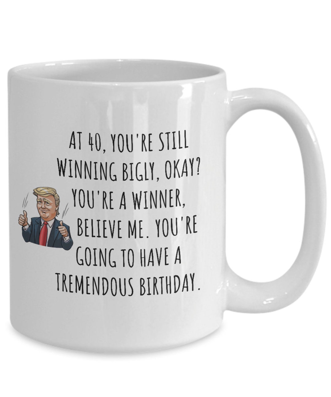 Trump 40th Birthday Gifts, 40th Birthday Gift for Dad Mom, Funny Trump ...