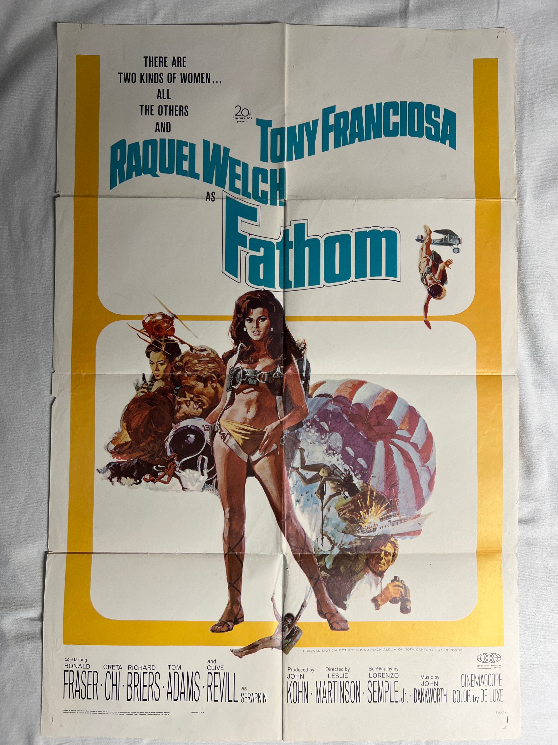 Original 1967 Fathom Movie Poster - Etsy