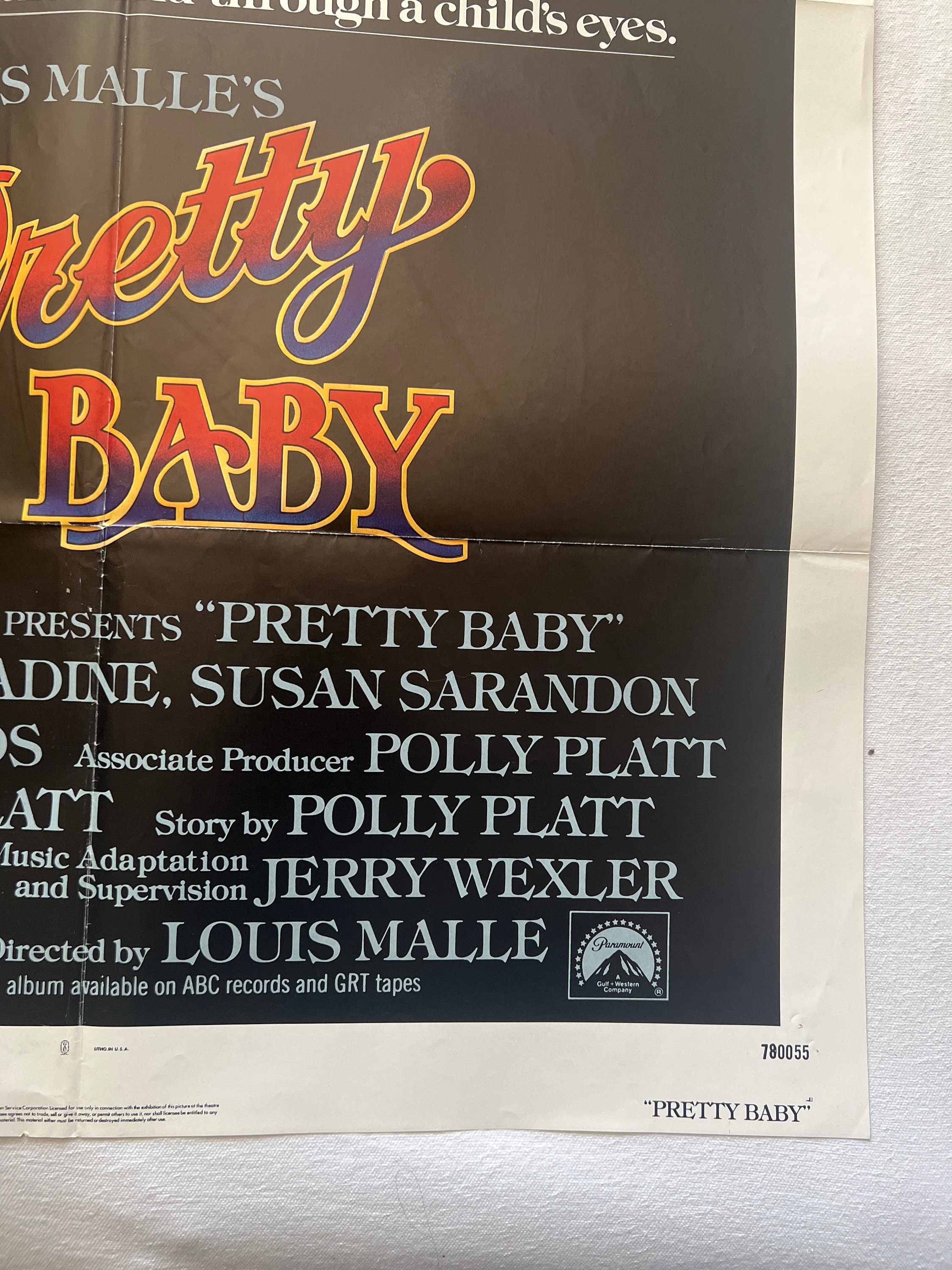 Original Pretty Baby Movie Poster - Etsy
