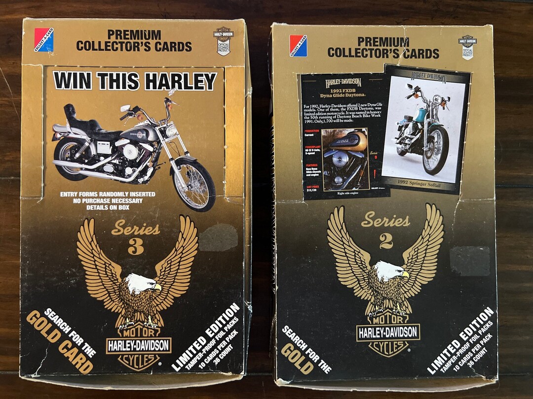 Harley-davidson Premium Collector Cards - Etsy