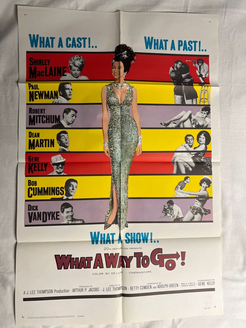Original 1964 What a Way to Go Movie Poster - Etsy