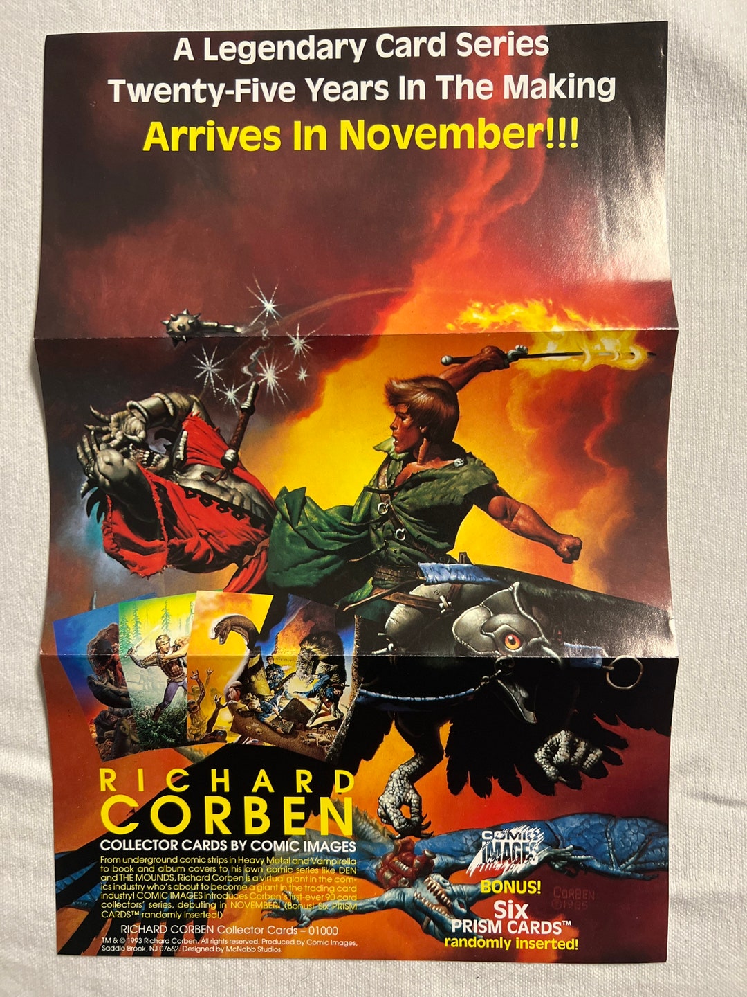 Richard Corbin Comic Image Poster 1993 - Etsy
