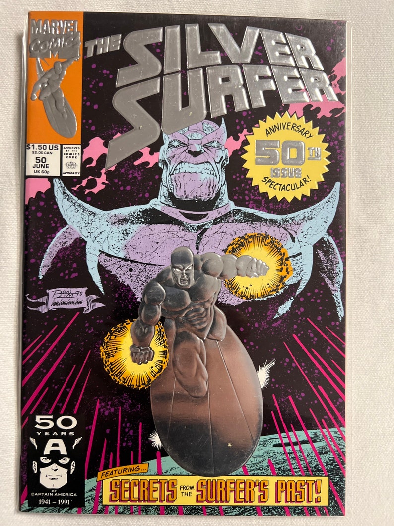 Marvel Comics the Silver Surfer - Etsy
